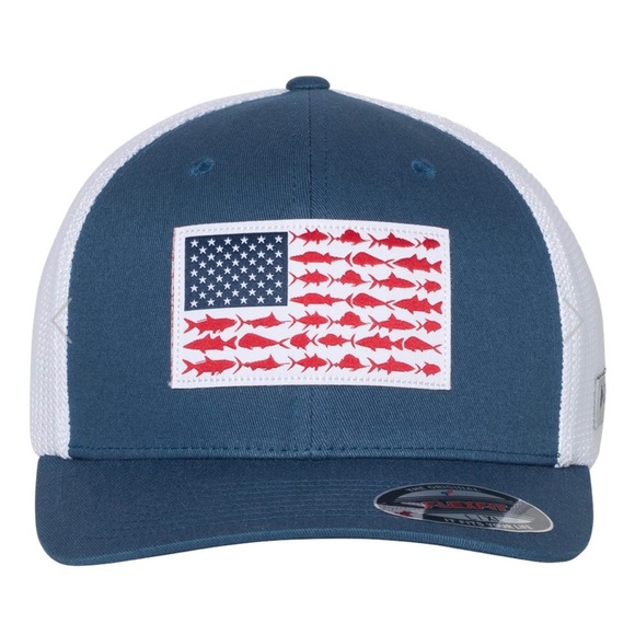 columbia & ifish | Accessories | Ifish Logo Columbia Hat American Fish Flag Mesh Sm Lxl | Poshmark